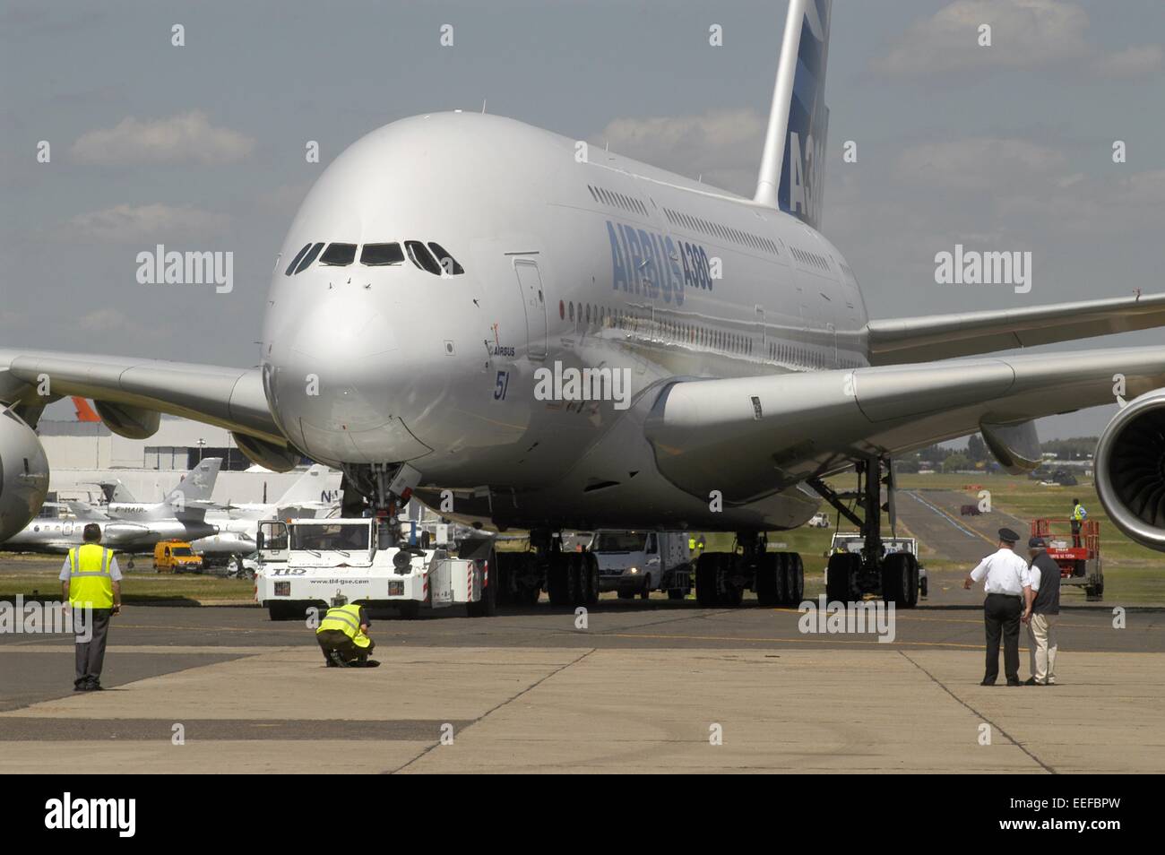 Airbus A 380 airliner Stock Photo - Alamy