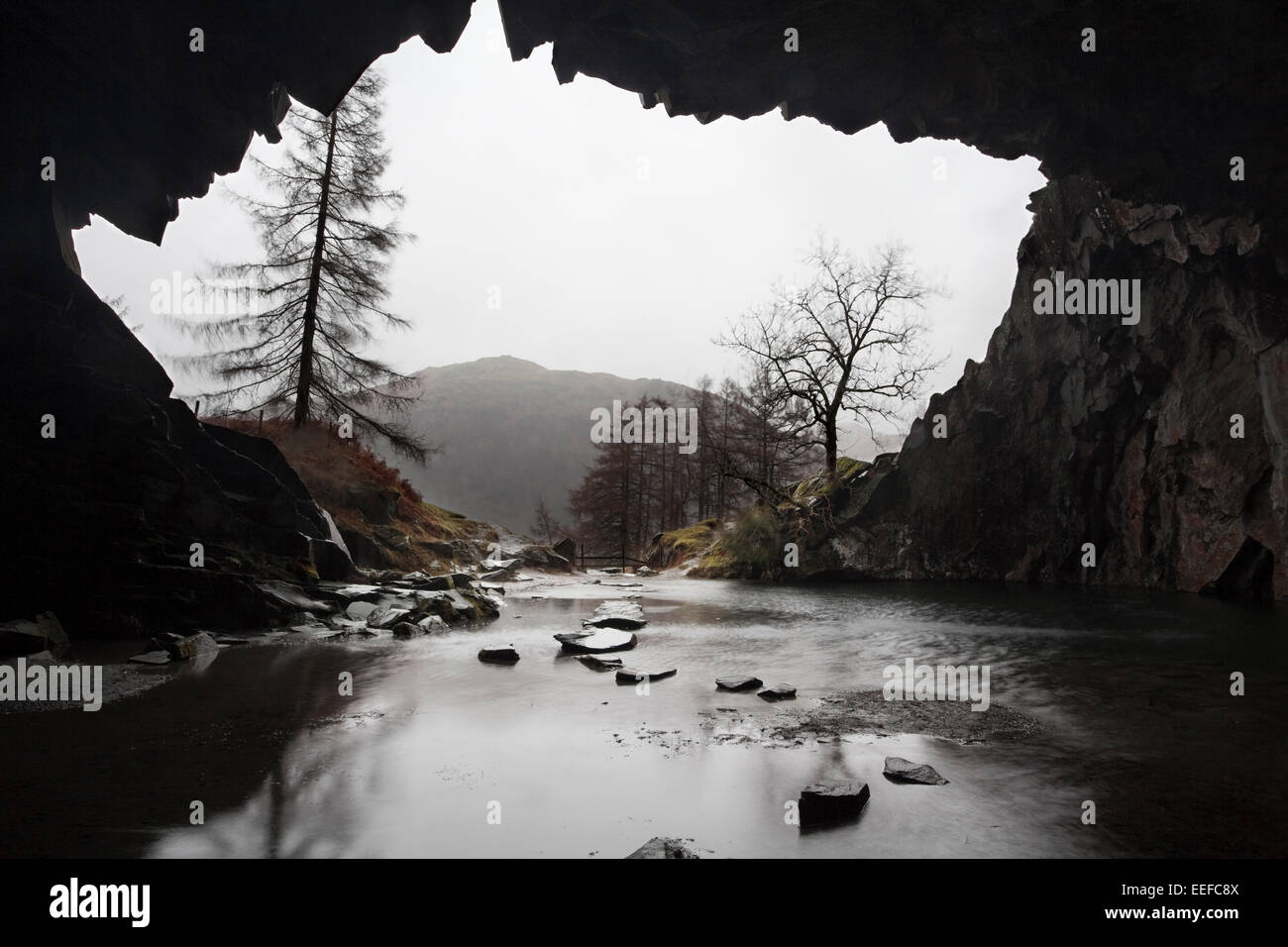 Rydal Cave near Grasmere, Cumbria, UK Stock Photo - Alamy