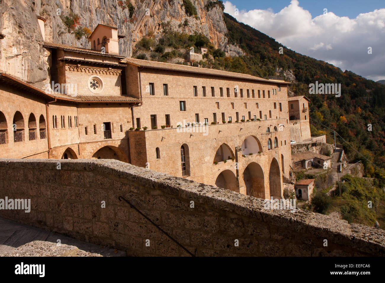 An old male brick Monastery. Italy Stock Photo - Alamy