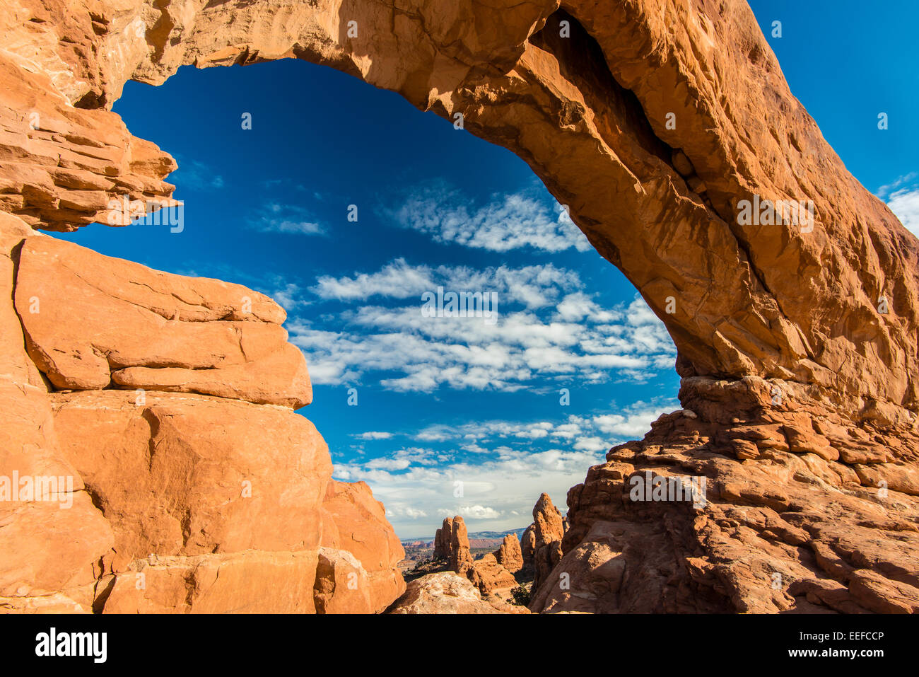 North Window Arch, Arches National Park, Utah, USA Stock Photo - Alamy