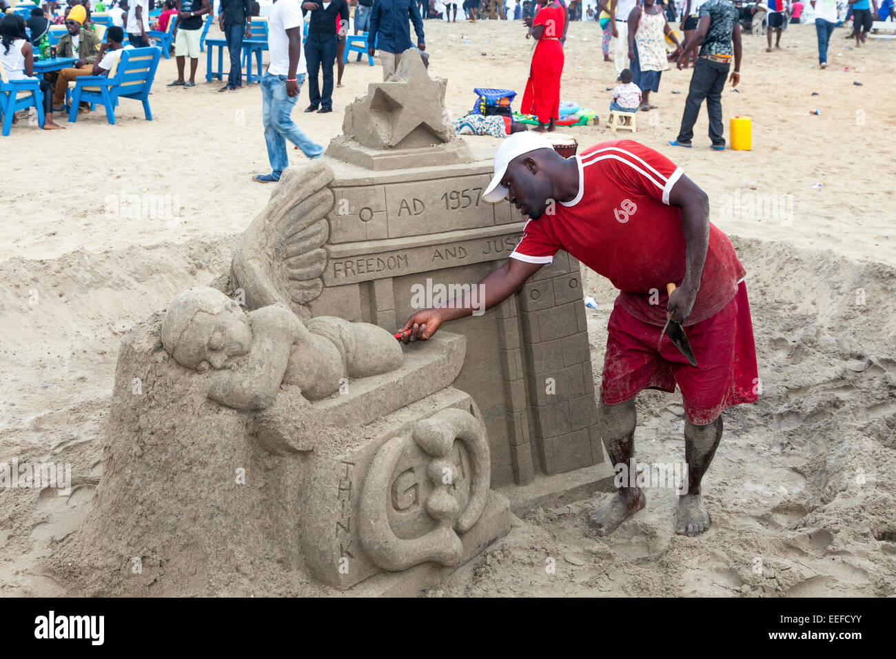 Labadi beach, Accra, Ghana, Africa Stock Photo - Alamy