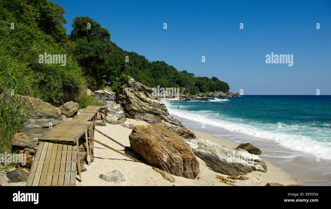 Plaka beach, Pelio (Pelion, Pilio), Greece Stock Photo - Alamy