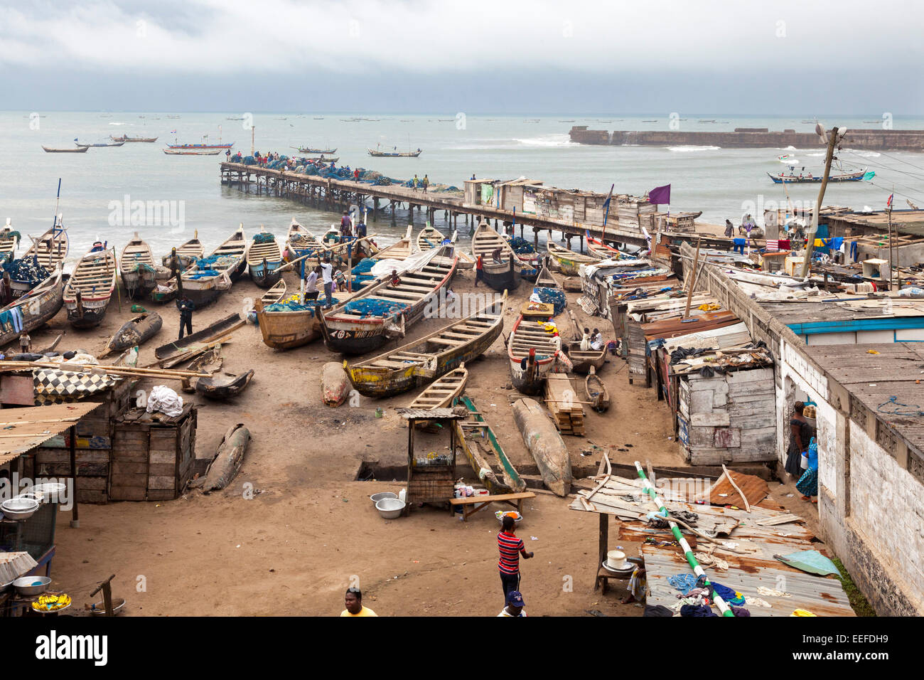 Jamestown Fishing Village Accra Ghana High Resolution Stock Photography ...