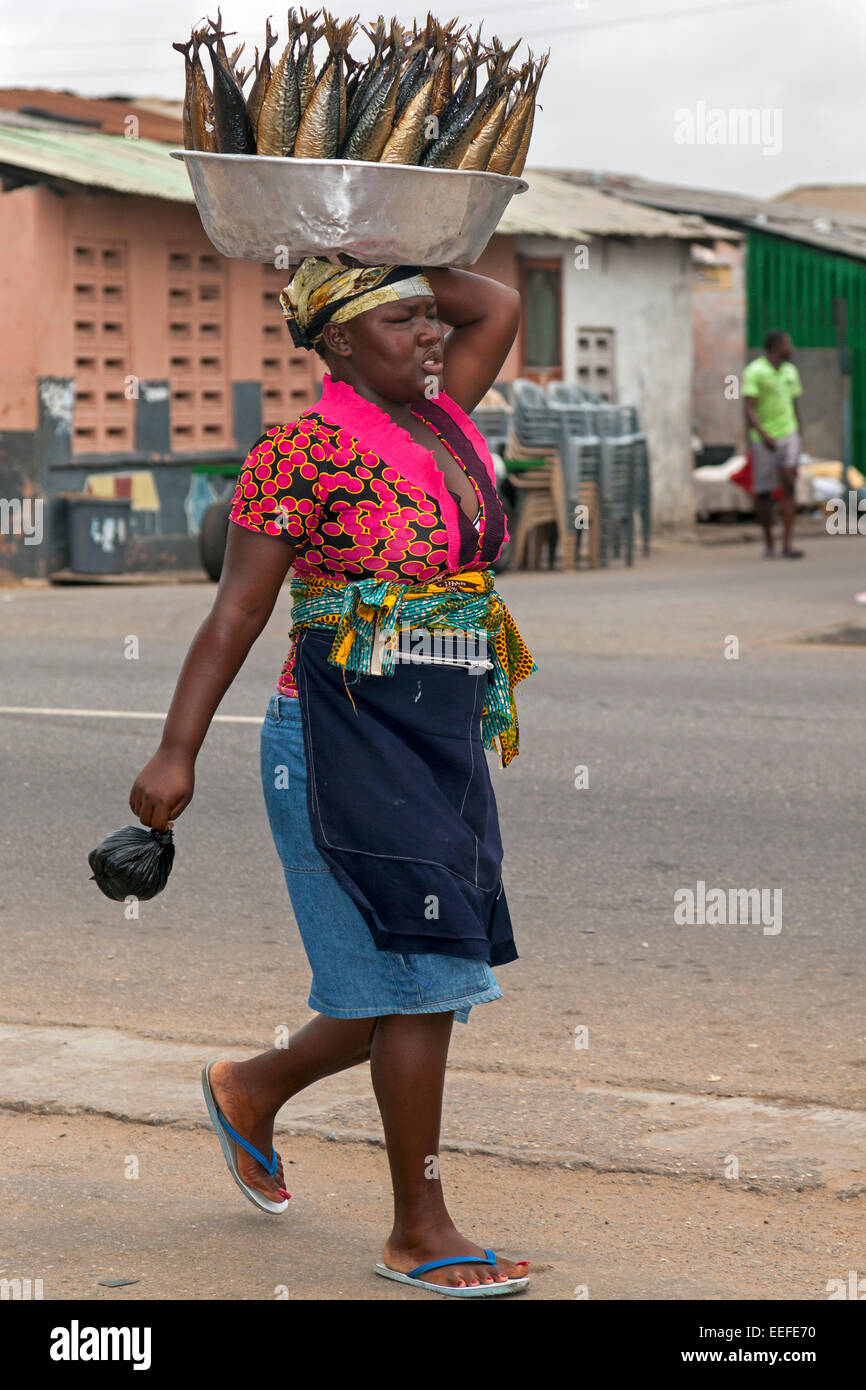 Hawker, Jamestown, Accra, Ghana, Africa Stock Photo - Alamy