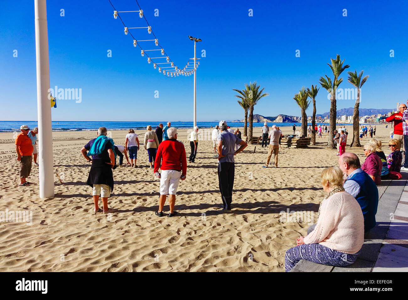Benidorm, Costa Blanca, Spain, Europe. Saturday January 17th 2015. The ...
