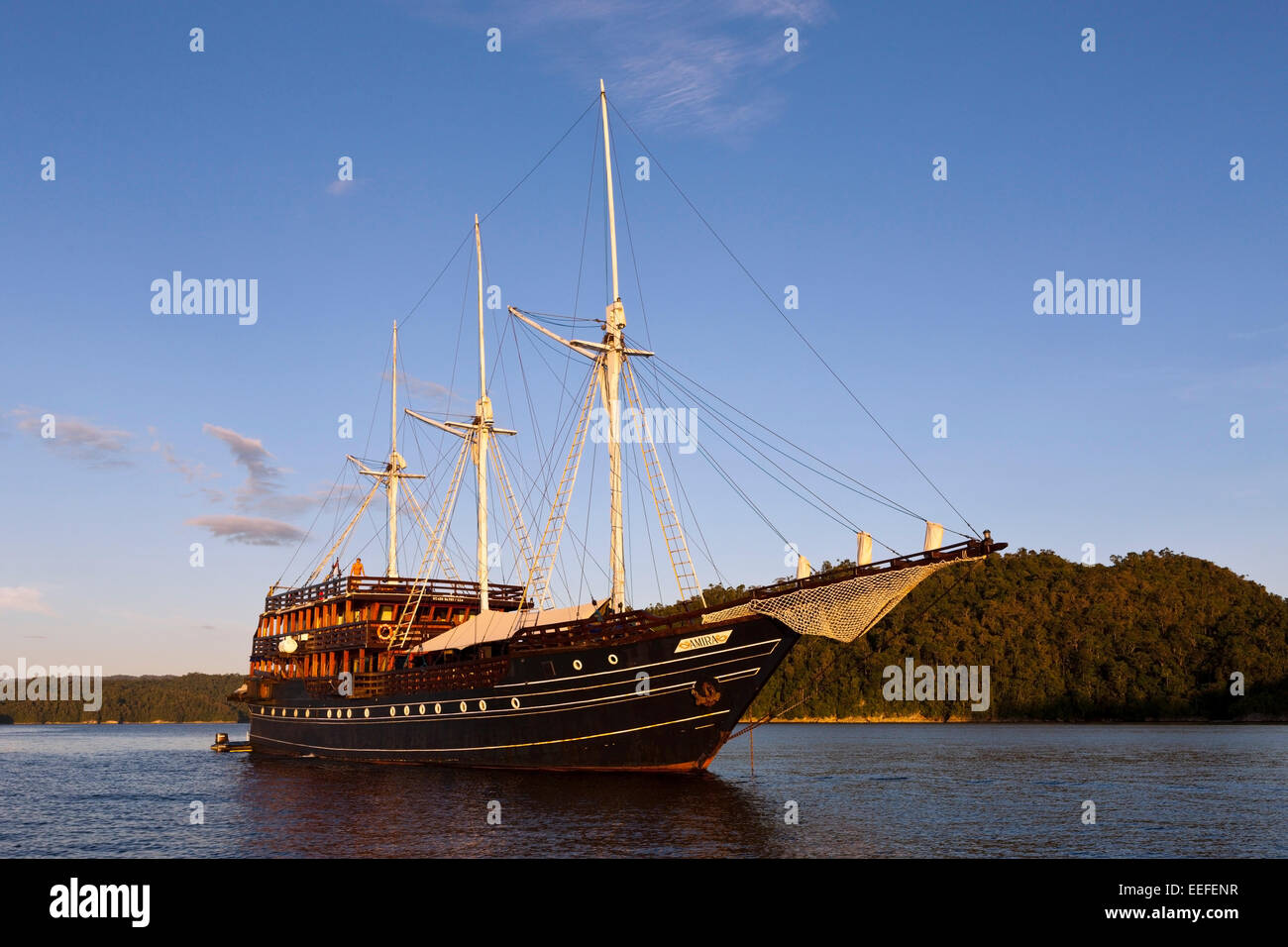 Amira Liveaboard, Triton Bay, West Papua, Indonesia Stock Photo - Alamy