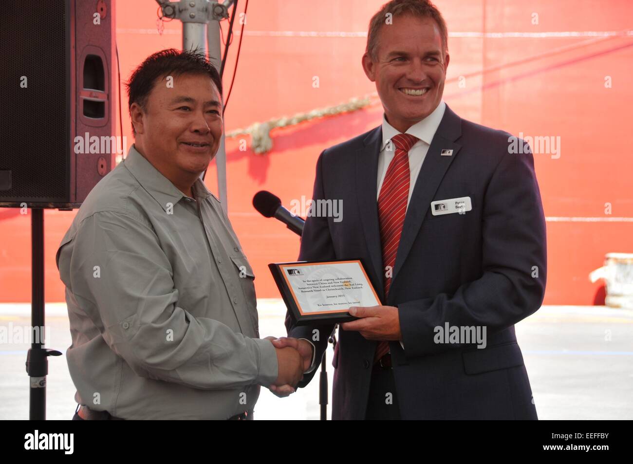 Christchurch, New Zealand. 17th Jan, 2015. Chief Executive of ...