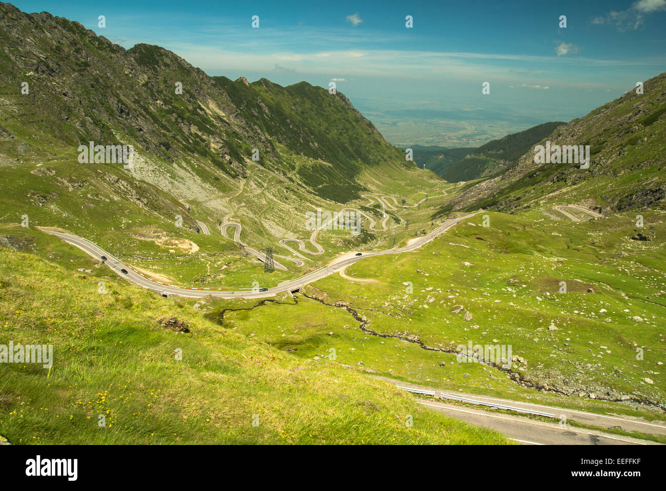 Transfagarasan area, Romanian Carpathians. Transfagarasan road area in ...