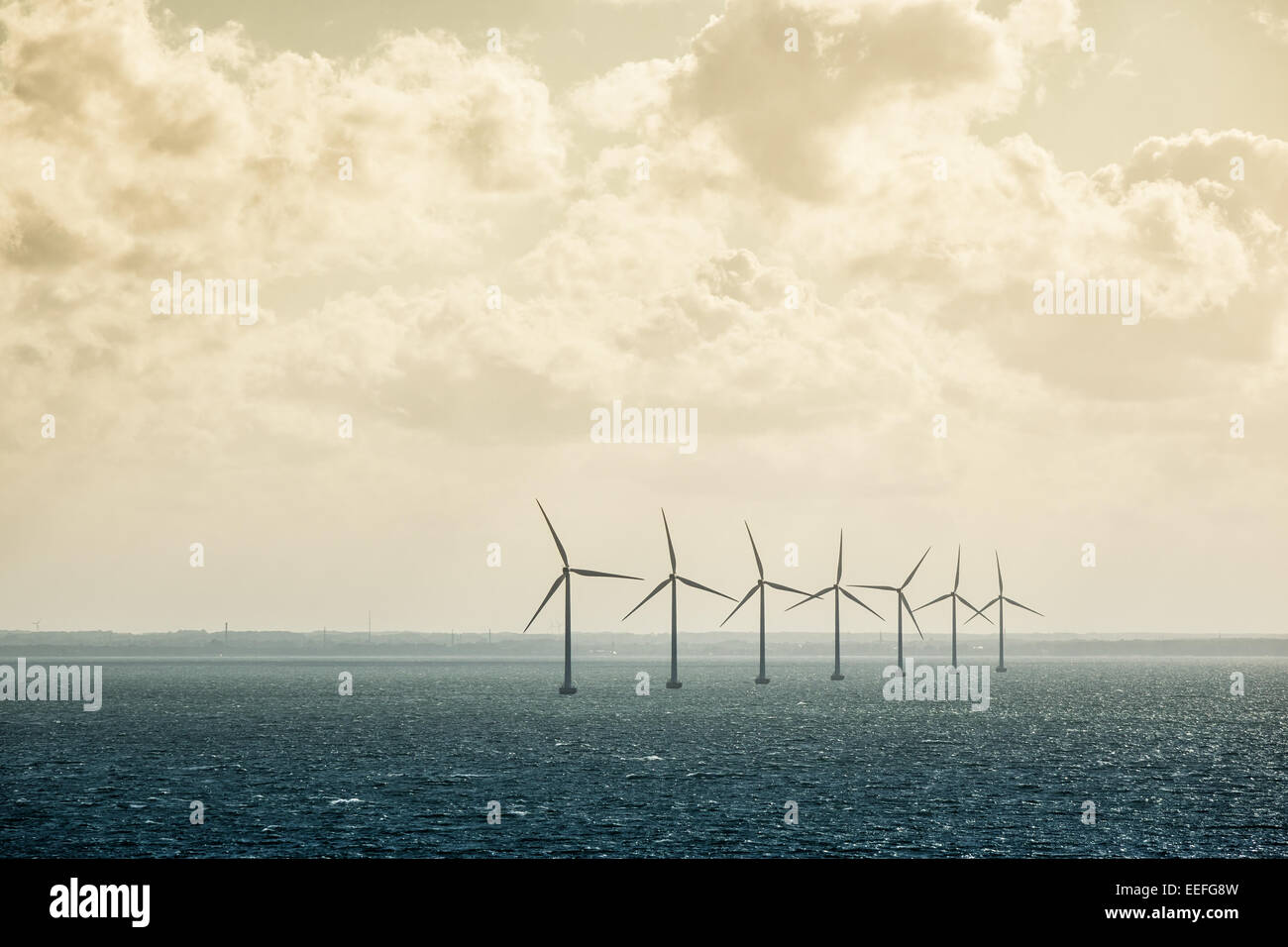 Wind turbines on shore of the Baltic Sea Stock Photo - Alamy