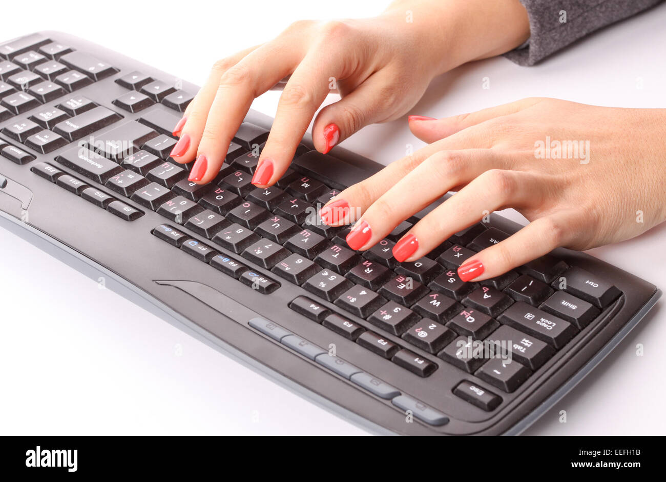 Typing on keyboard close up hi-res stock photography and images - Alamy