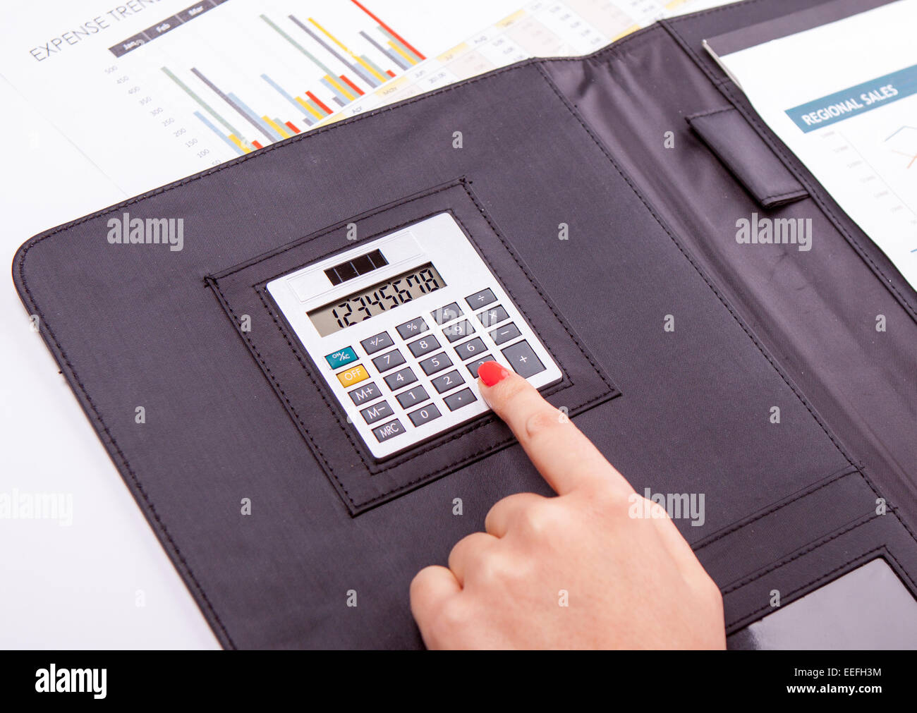 Keyboard on office desk used by a businesswoman Stock Photo - Alamy