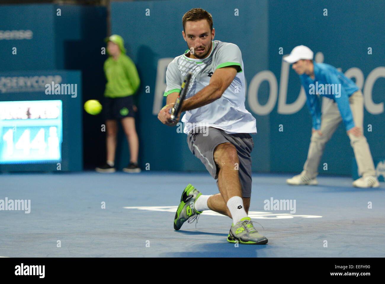 Sydney, Australia. 17th Jan, 2015. Victor Troicki (SRB) in action ...