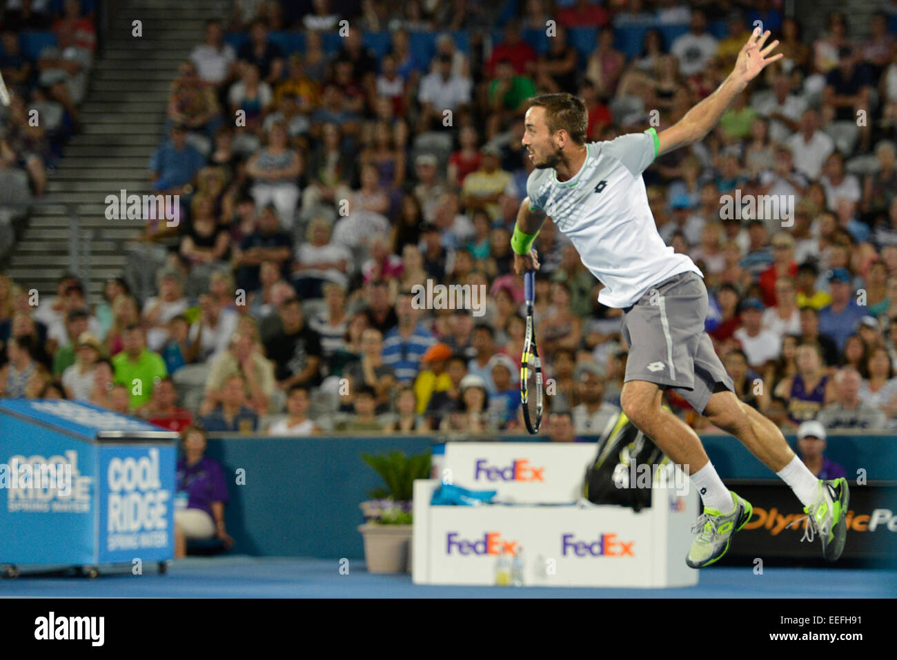 Sydney, Australia. 17th Jan, 2015. Victor Troicki (SRB) in action ...