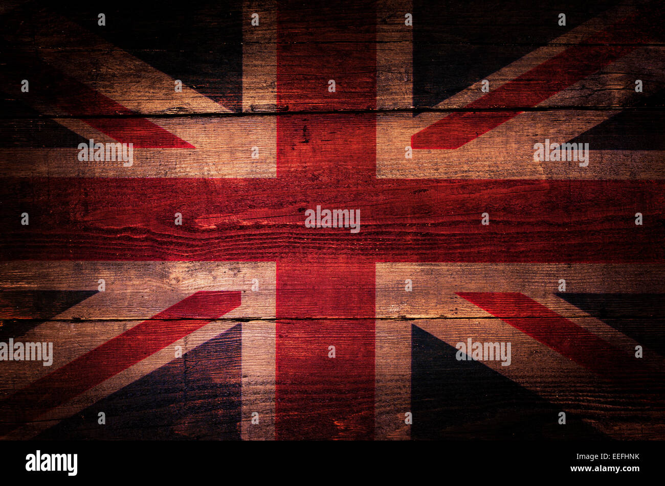 A abstract grunge British flag on oak boards Stock Photo - Alamy