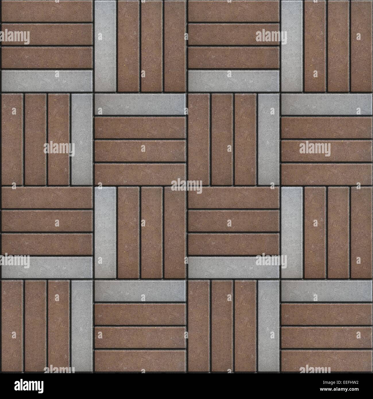 Gray and Brown Pavement Rectangles. Seamless Texture Stock Photo - Alamy