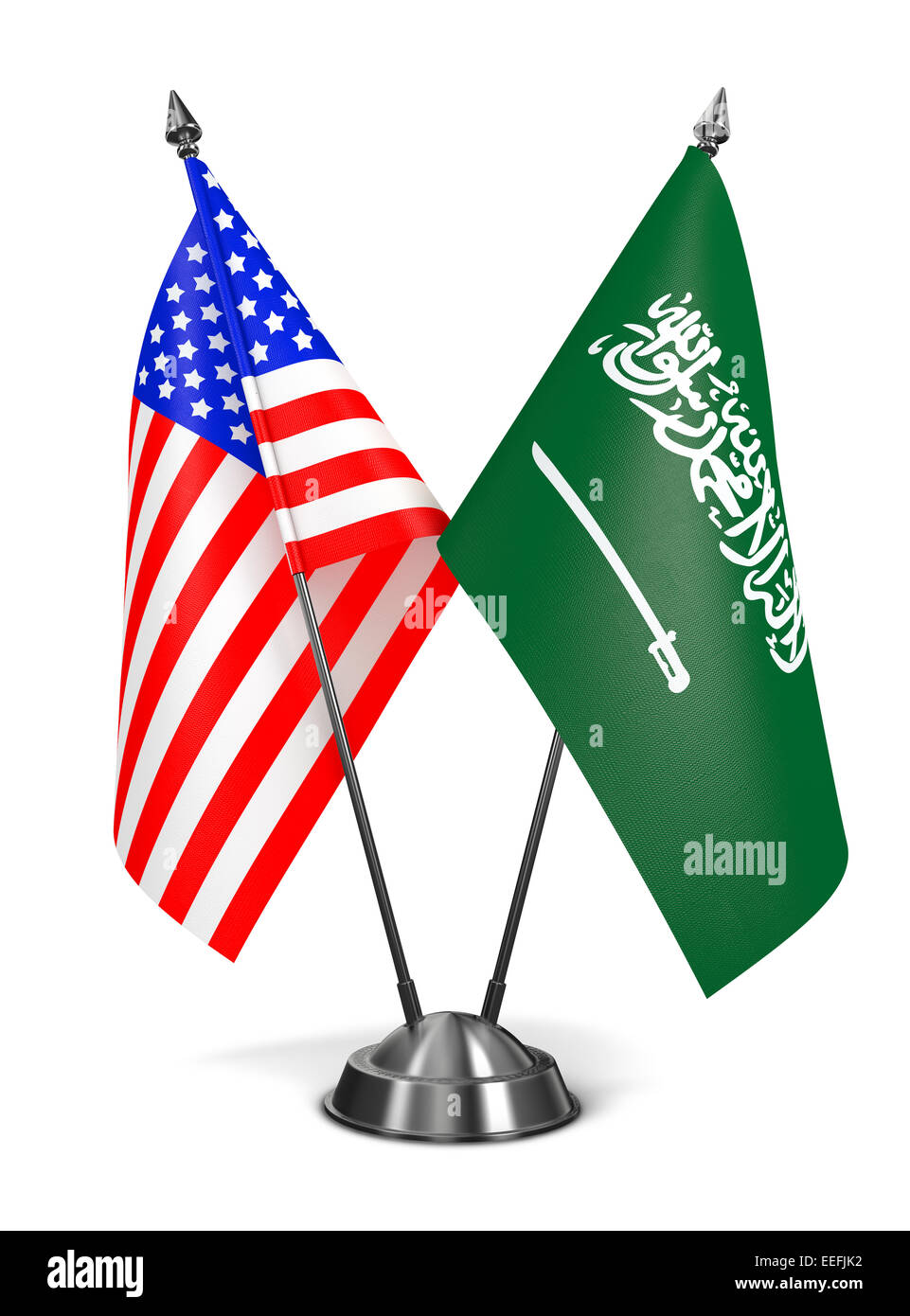 Saudi arabia flags two Cut Out Stock Images & Pictures - Alamy