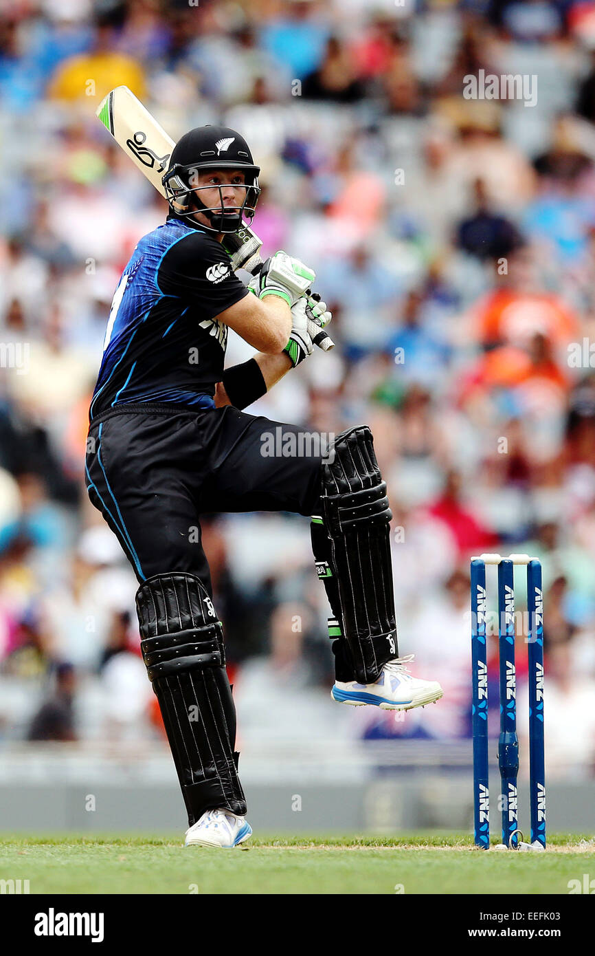 Eden Park, Auckland, New Zealand. 17th Jan, 2015. Martin Guptill of New ...