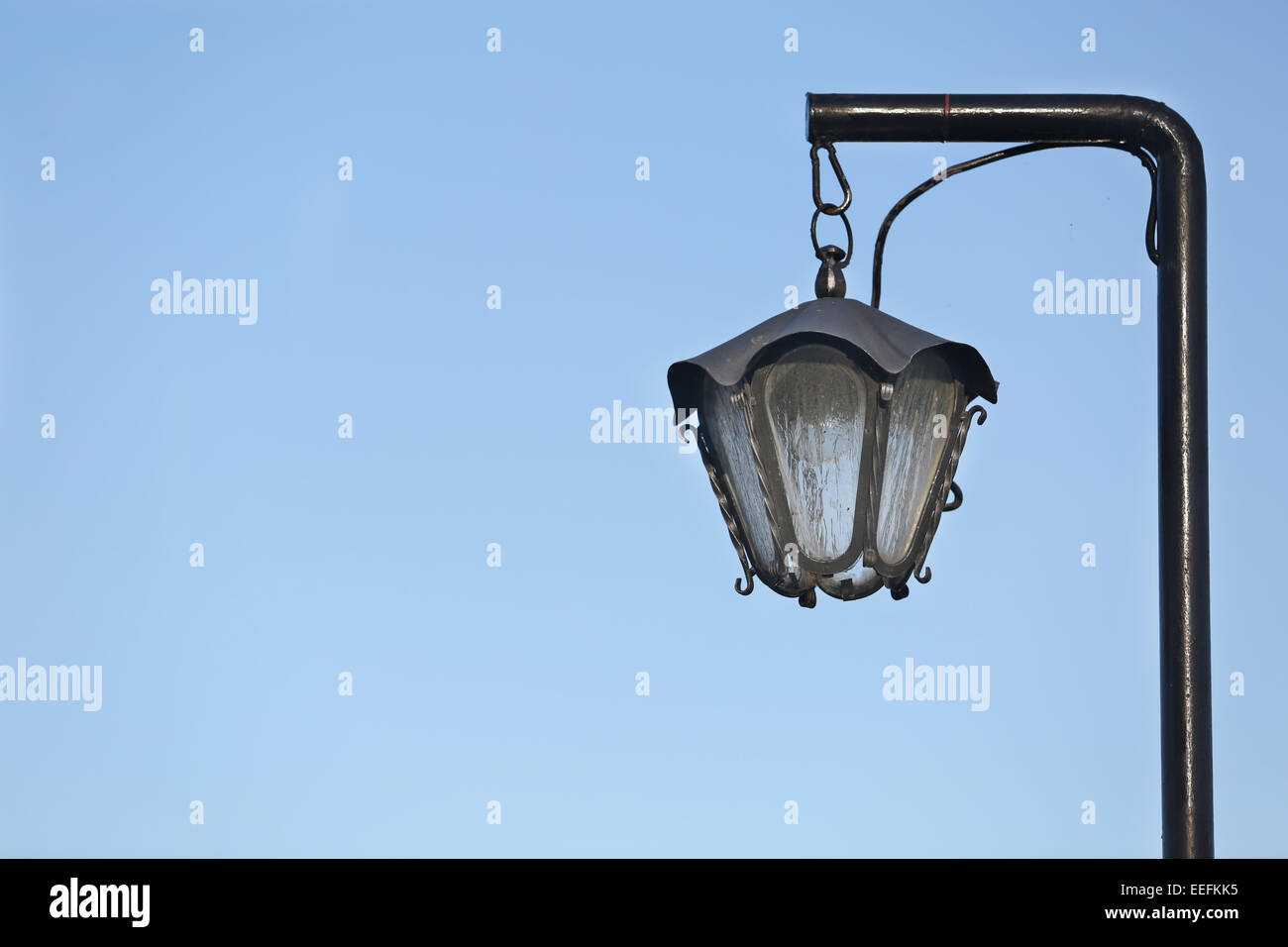 Old Street black metal Lamp Stock Photo - Alamy