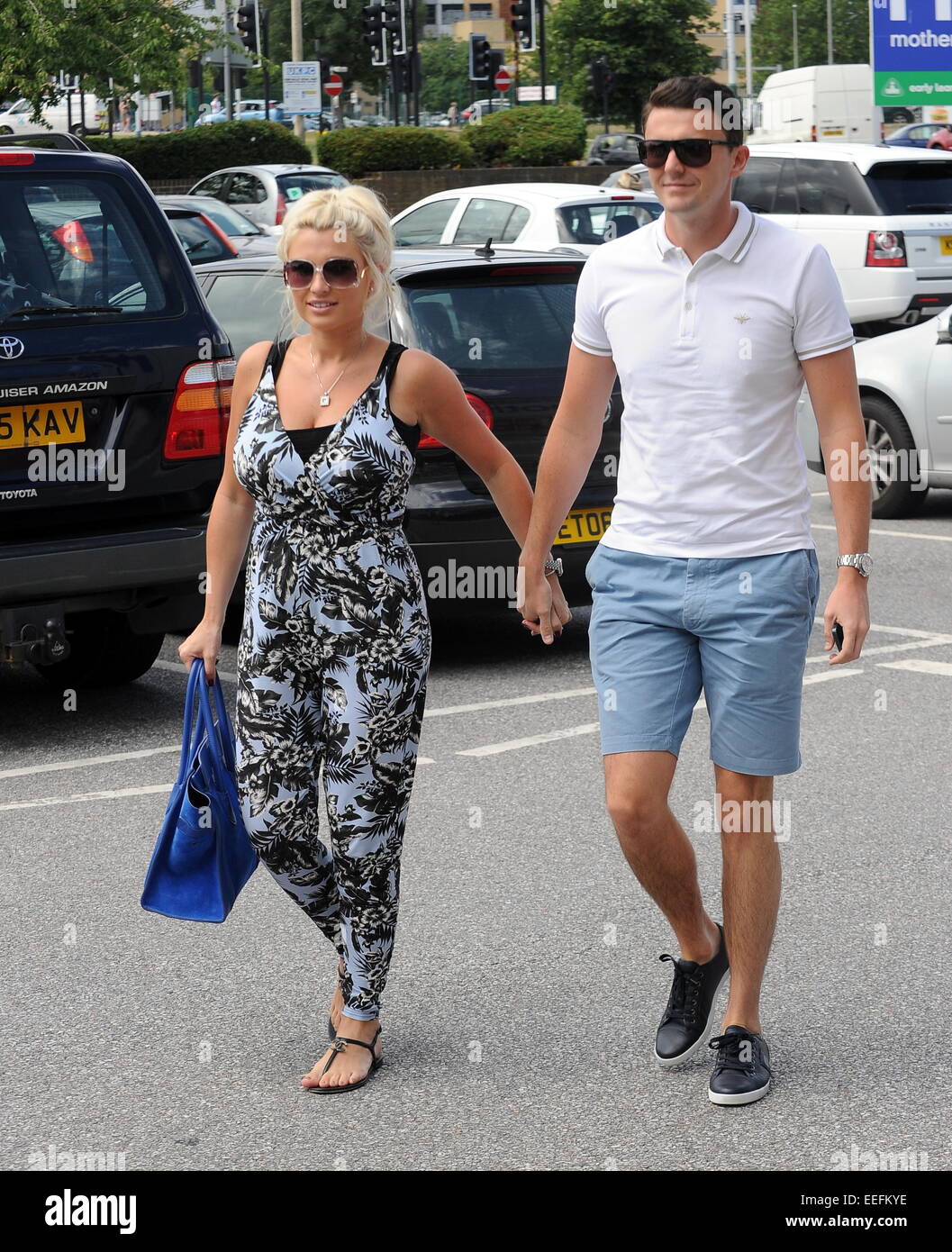 New parents Billie Faiers and Greg Shepherd shopping at Mothercare in ...