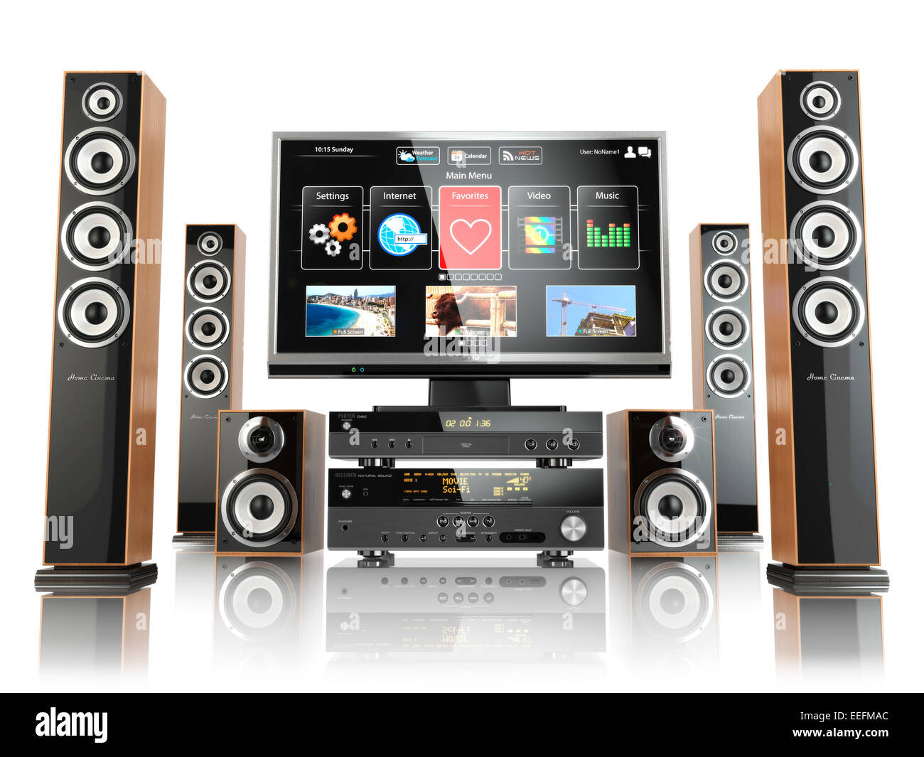 Home cinema system hi-res stock photography and images - Alamy
