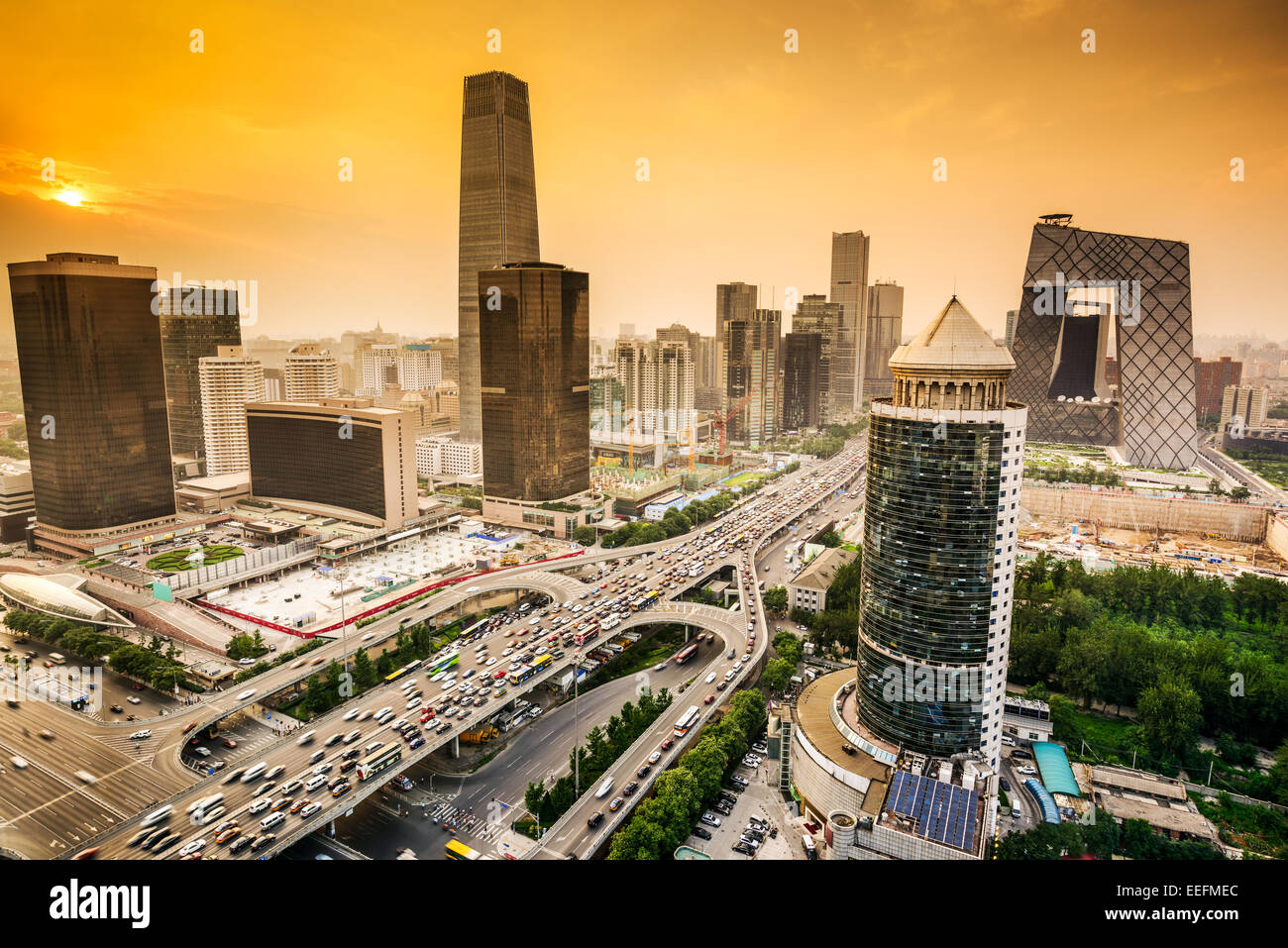 Beijing city aerial view urban hi-res stock photography and images - Alamy