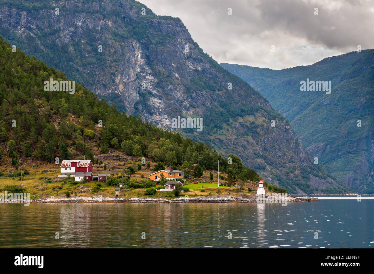Fjord Cruise - Lighthouse picture, Norway Stock Photo - Alamy