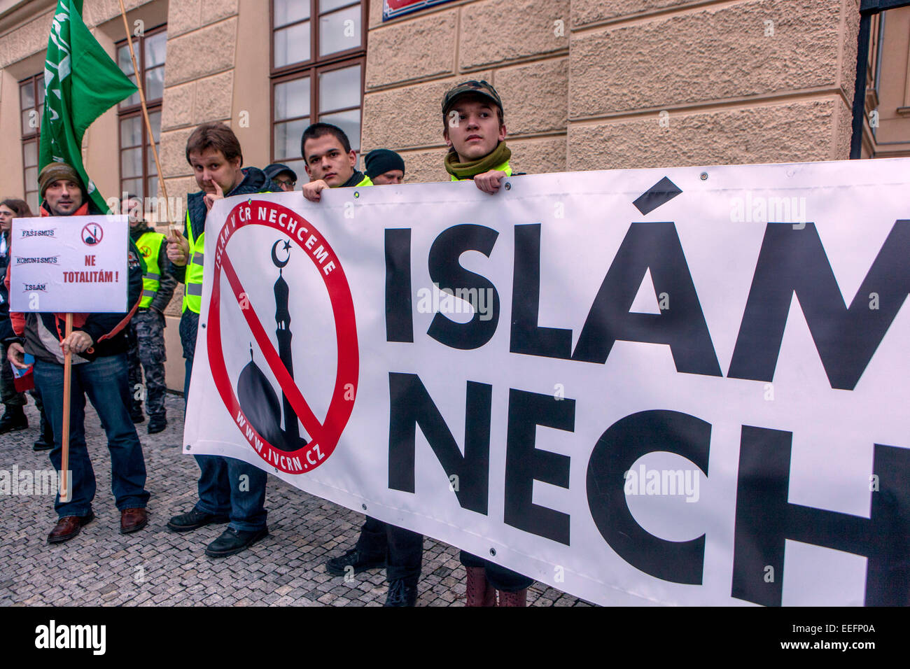 We do not want Islam in the Czech Republic Stock Photo - Alamy