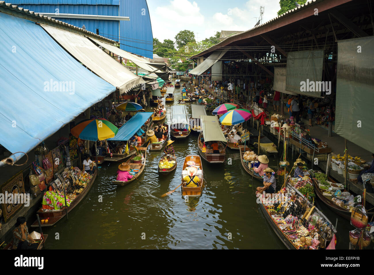 Thailand Damnoen Saduak Floating Market Stock Photo - Alamy