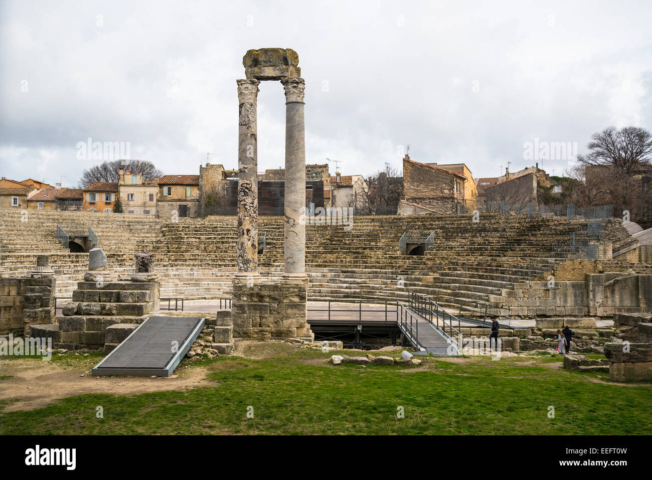 Roman Theatre, Théâtre antique d'Arles, Arles, Bouches-du-Rhone, France ...