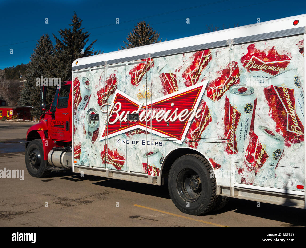 Camión De Reparto De Cerveza Labatts 435 Beer Truck Delivery Stock