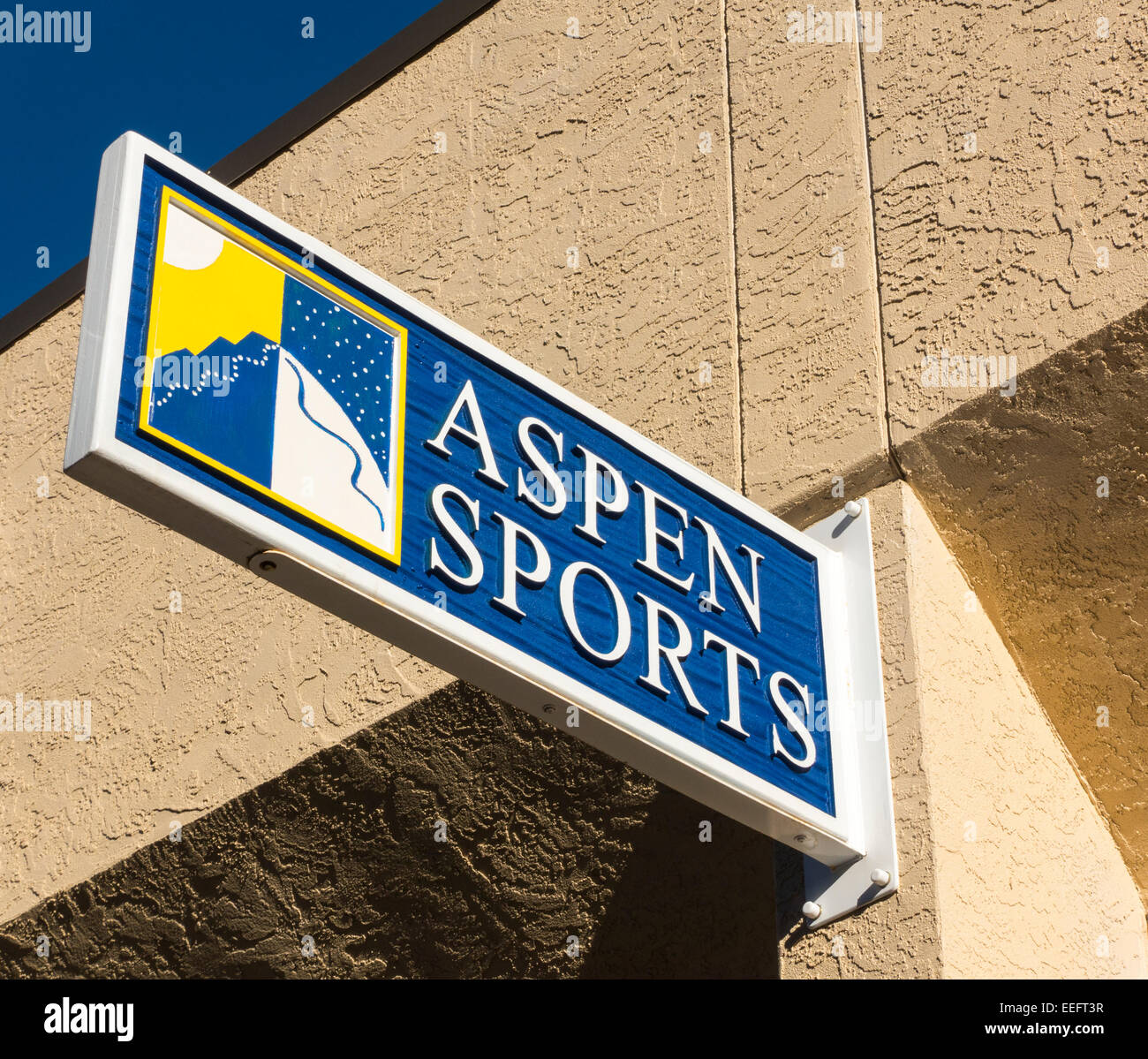 Sign above a store in Aspen, Colorado Stock Photo - Alamy