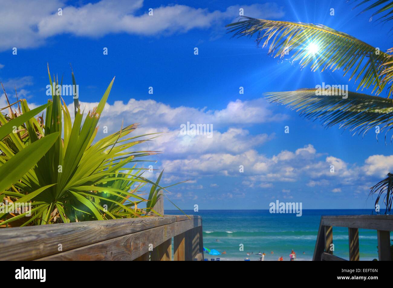 Beautiful day at the beach Stock Photo - Alamy