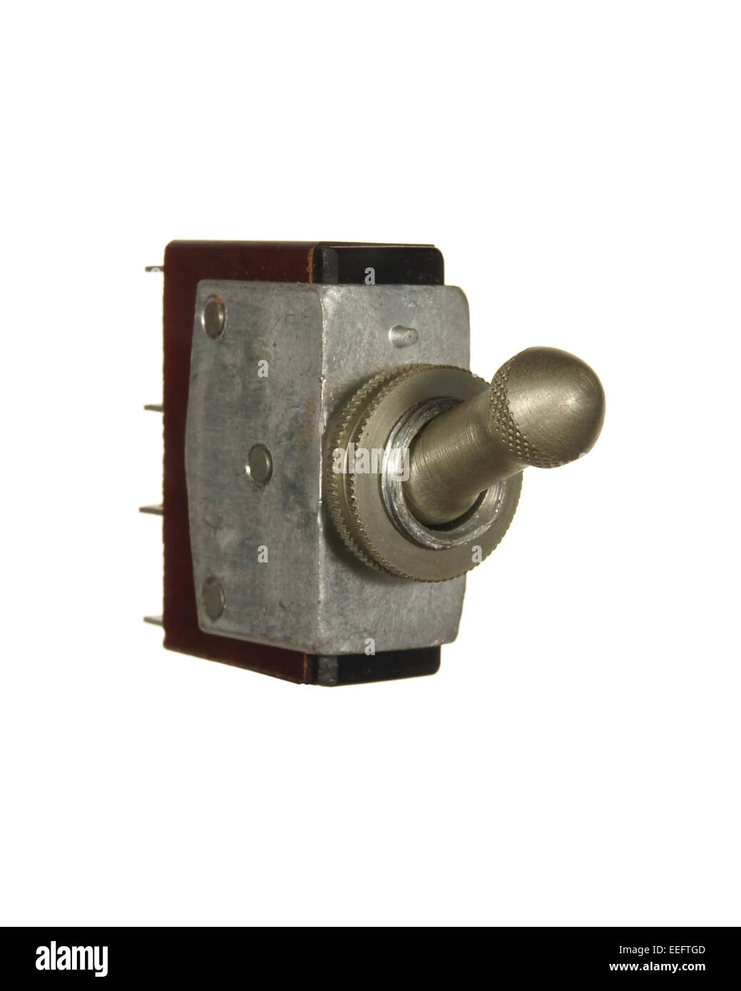 Industrial electrical switch isolated on white background Stock Photo ...