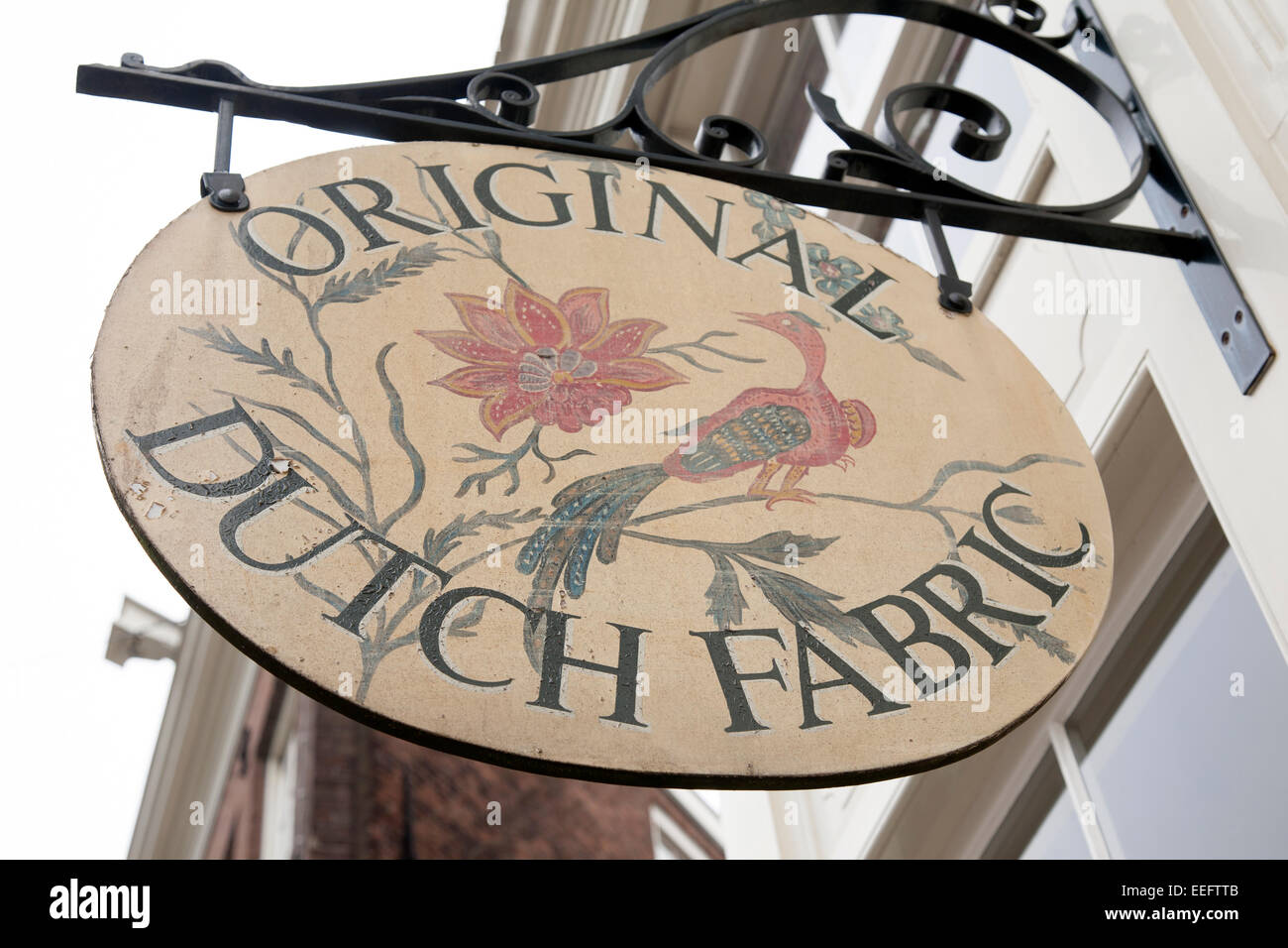 Original Dutch Fabric Sign, Amsterdam, Holland Stock Photo - Alamy