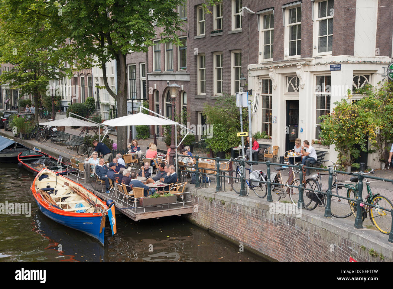 Cafe Smalle, Amsterdam; Holland Stock Photo - Alamy