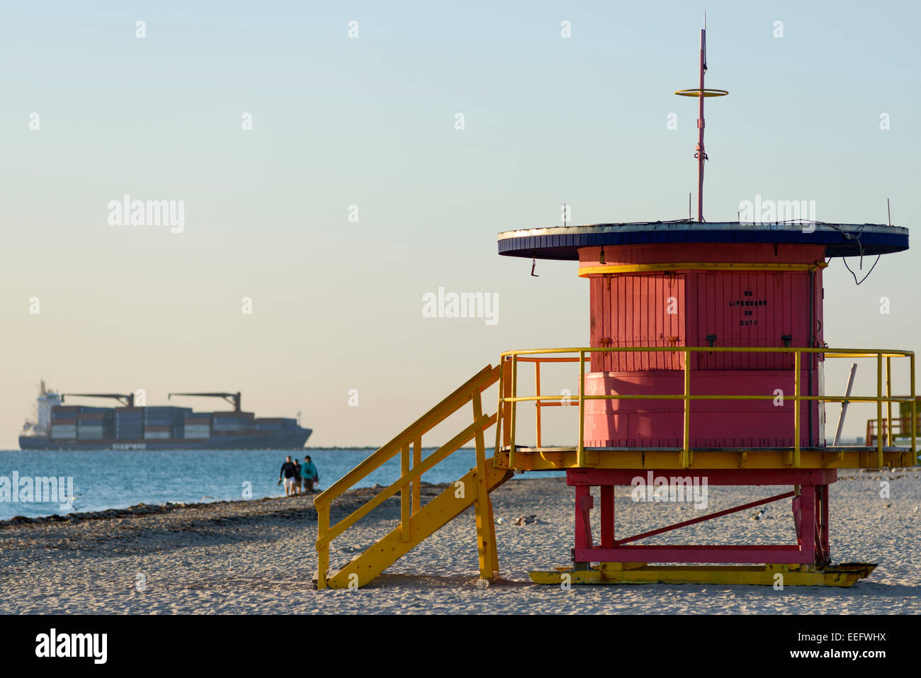 South Beach Lifeguard Station, Miami, USA Stock Photo - Alamy