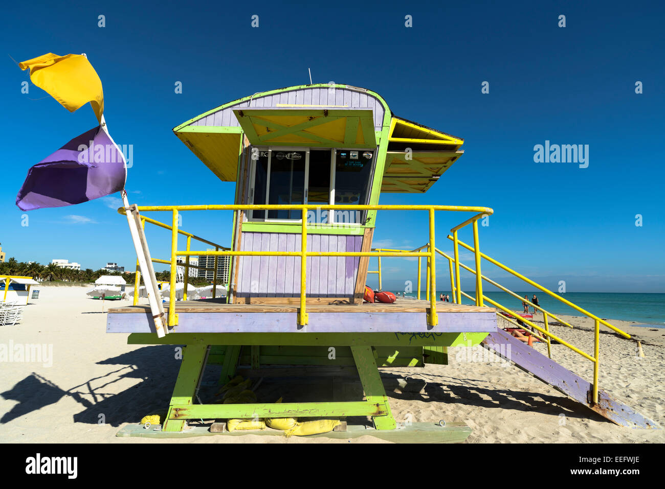South Beach Lifeguard Station, Miami, USA Stock Photo - Alamy