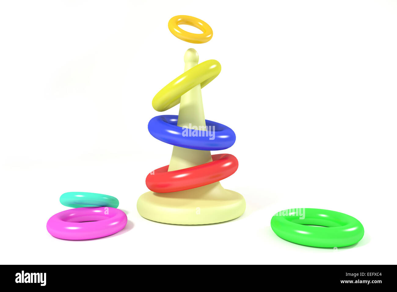 3d rendering of some baby toys Stock Photo - Alamy