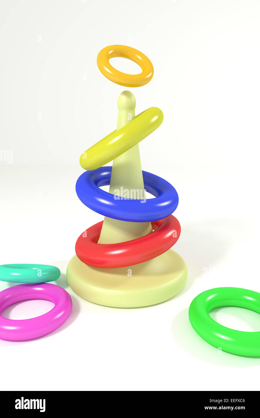 3d rendering of some baby toys Stock Photo - Alamy