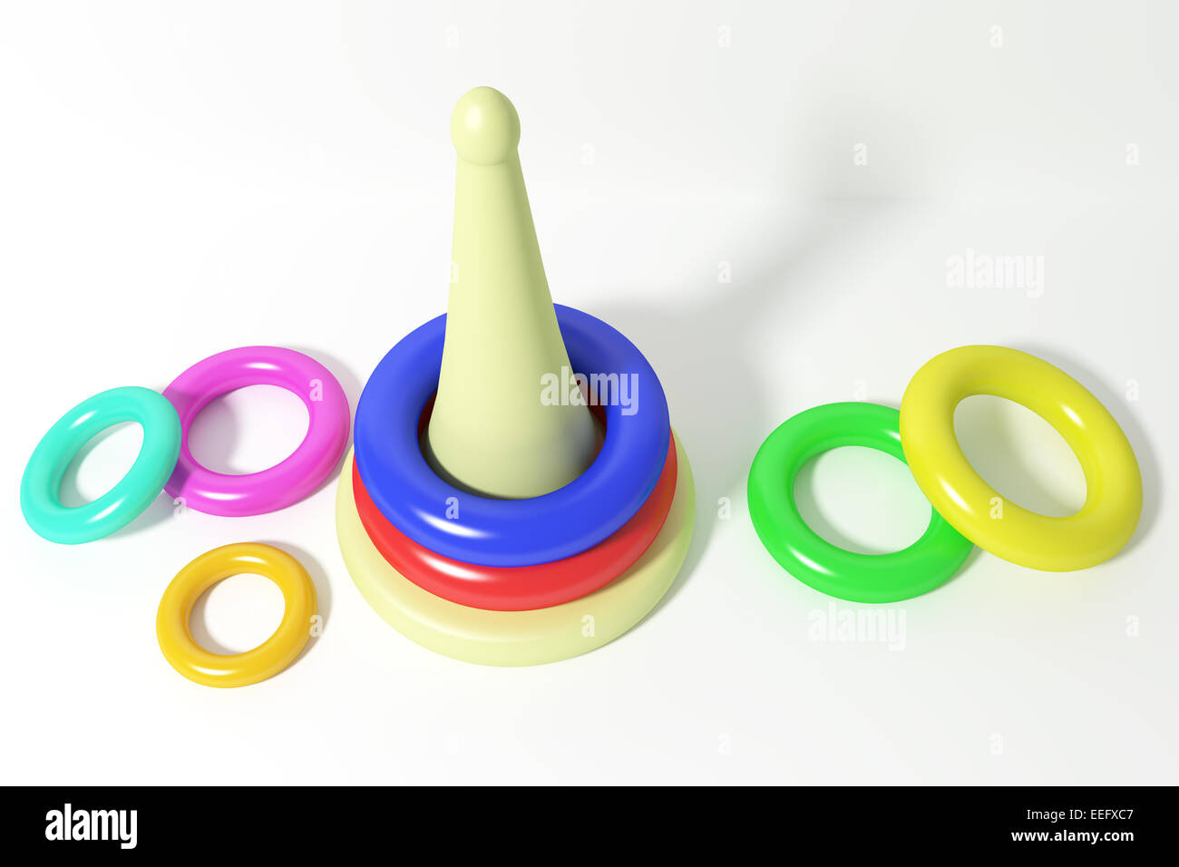 3d rendering of some baby toys Stock Photo - Alamy