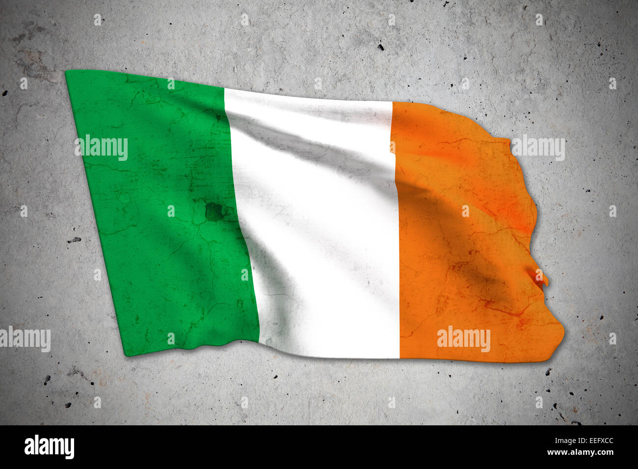 3d rendering of an old ireland flag Stock Photo - Alamy