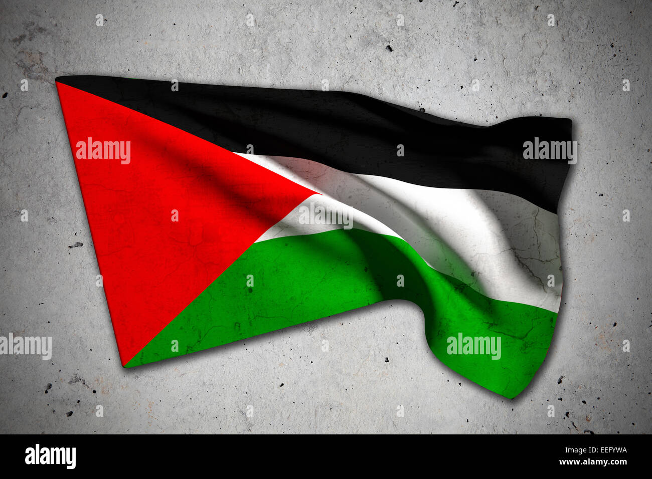 3d rendering of an old palestine flag Stock Photo - Alamy