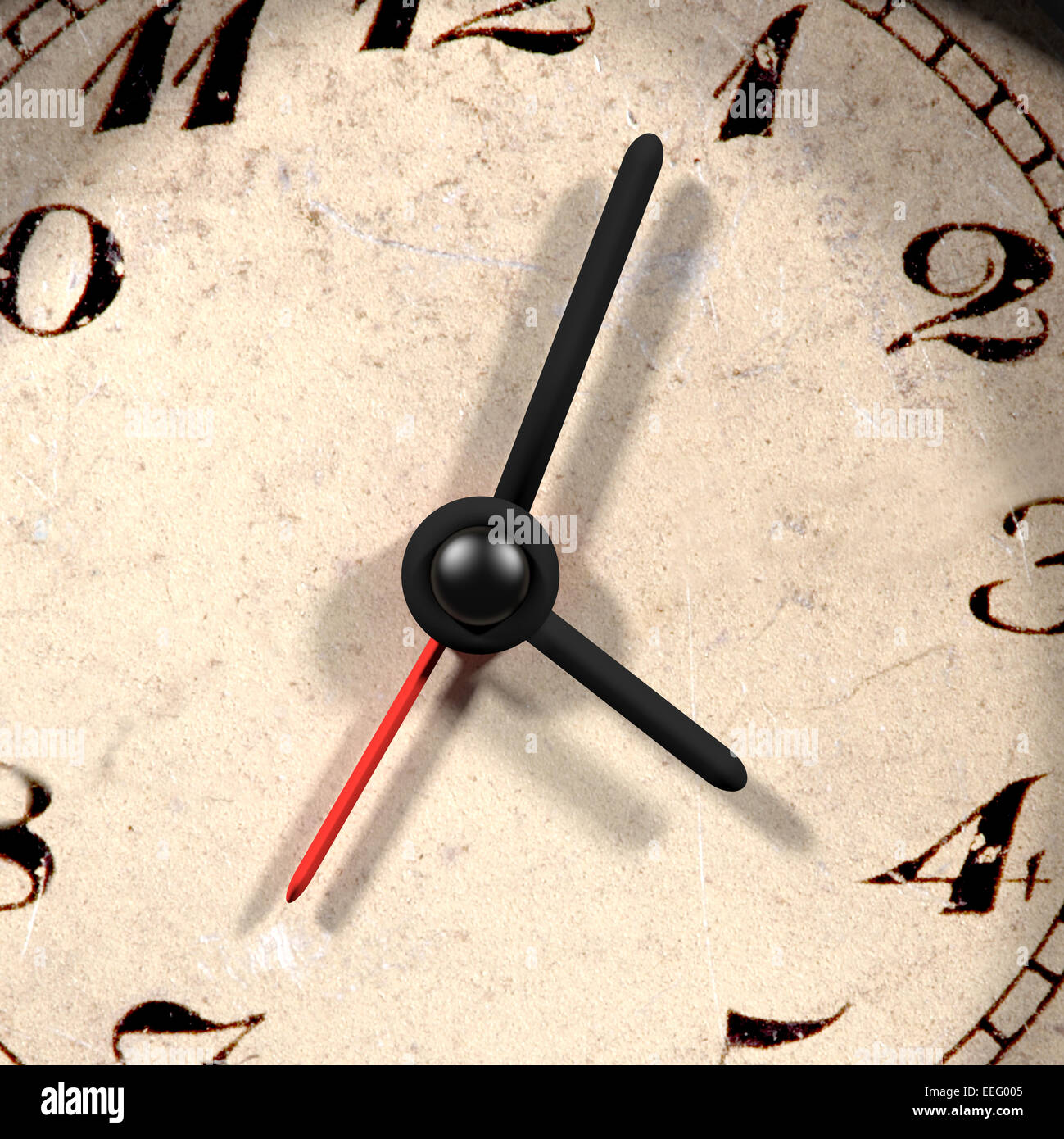 3d rendering of detail of an alarm clock Stock Photo - Alamy