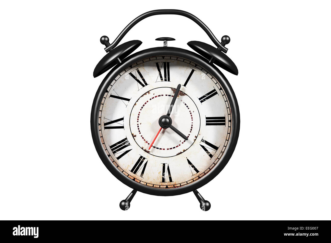 3d rendering of an alarm clock isolated on white Stock Photo - Alamy