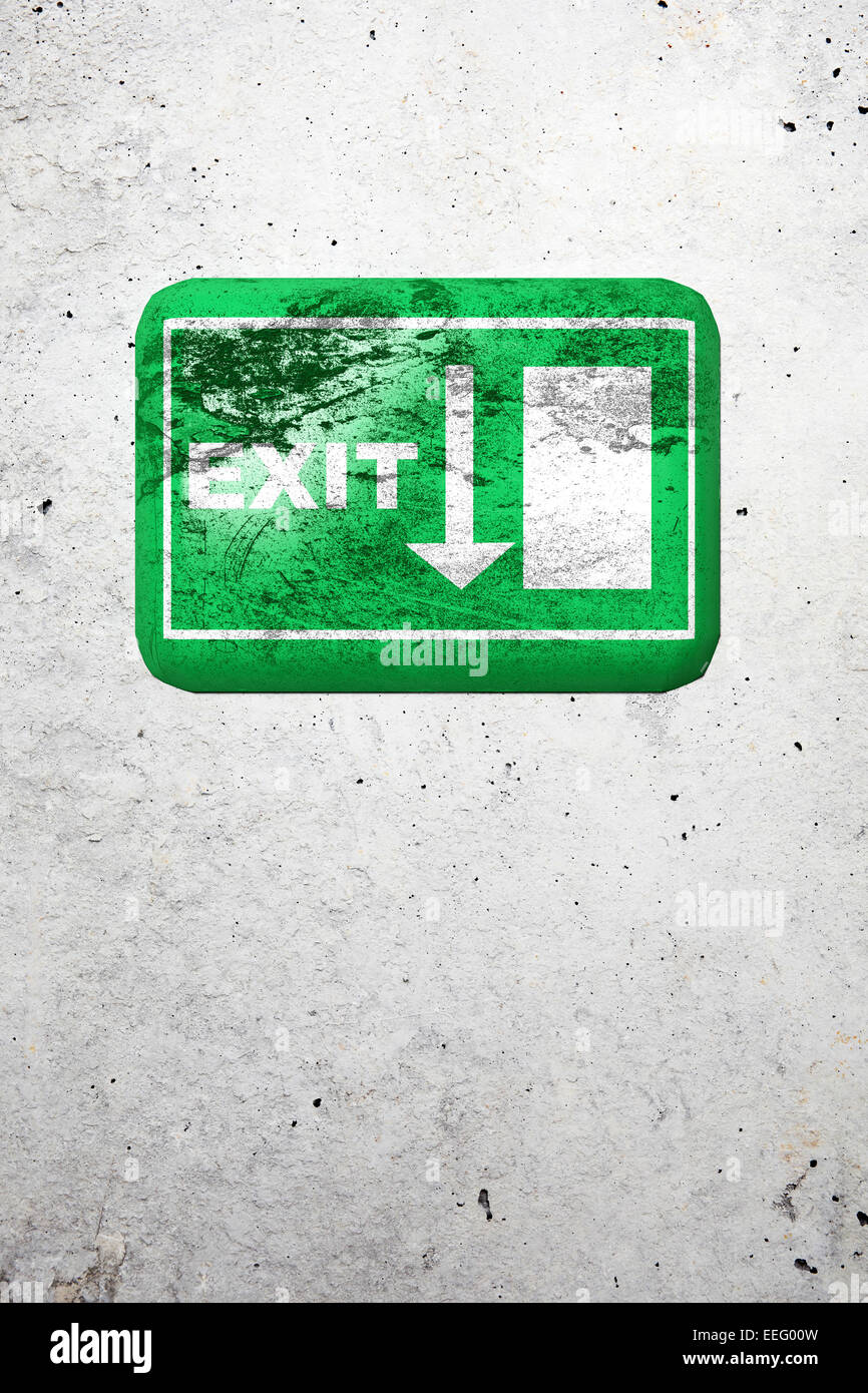 Old exit sign hi-res stock photography and images - Alamy