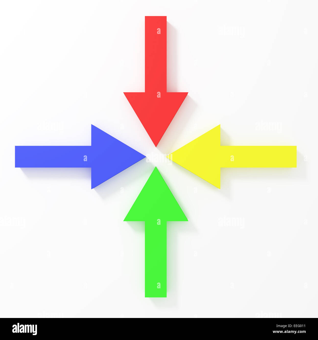 Inward direction arrows hi-res stock photography and images - Alamy