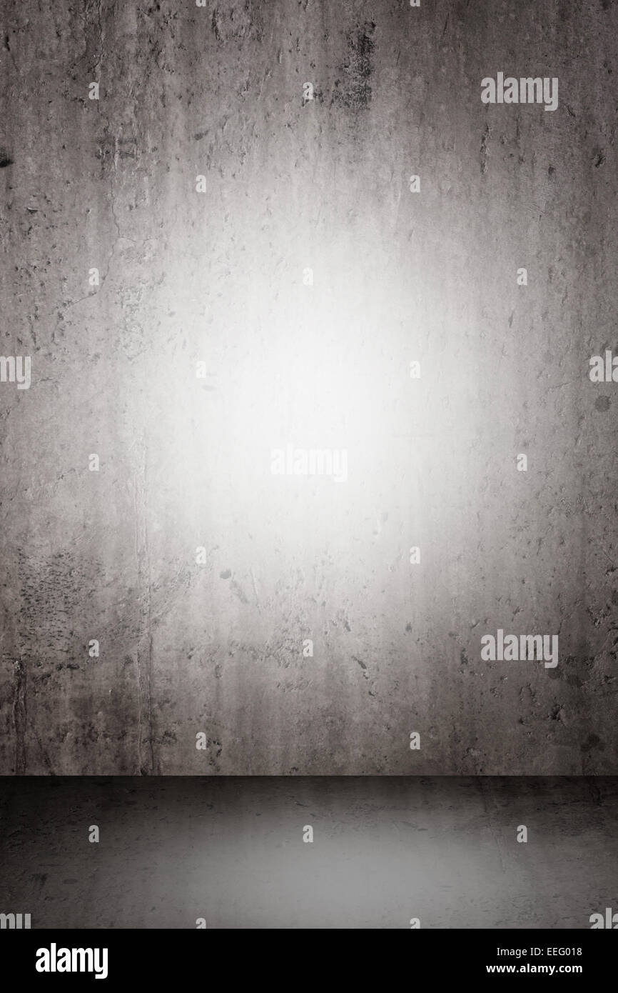 3d rendering of an old cement stage Stock Photo - Alamy