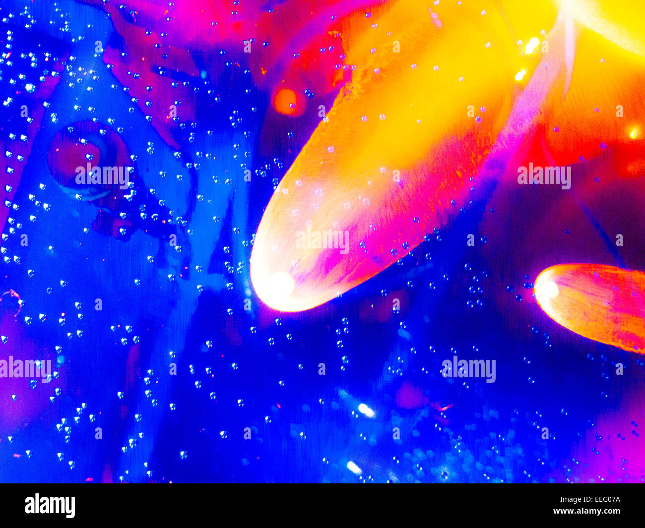 Abstract blue particles move in hi-res stock photography and images - Alamy