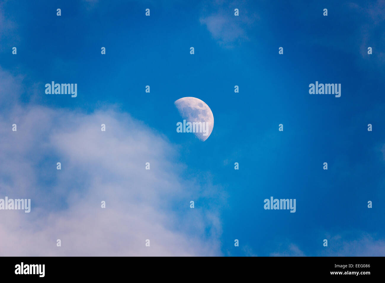 Moon in the sky Stock Photo - Alamy