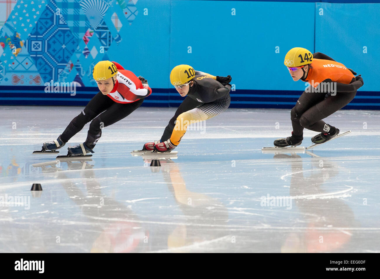 Short Track Speed Skating at the Olympic Winter Games, Sochi 2014 Stock ...